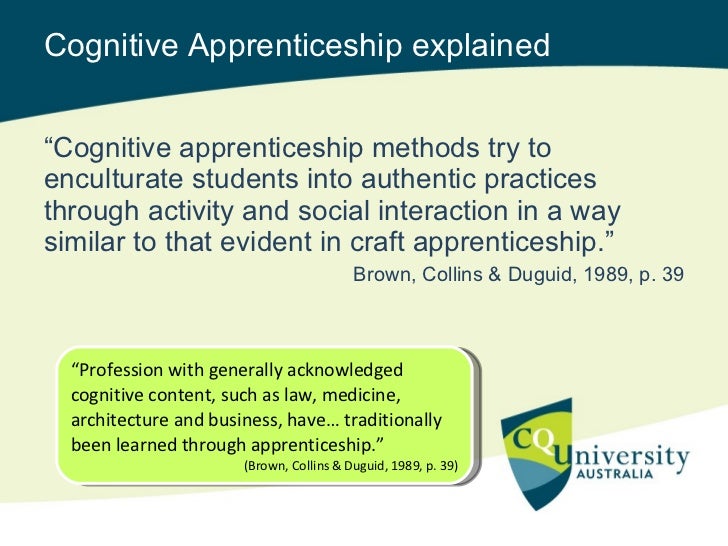 Cognitive Apprenticeship in Accounting Education