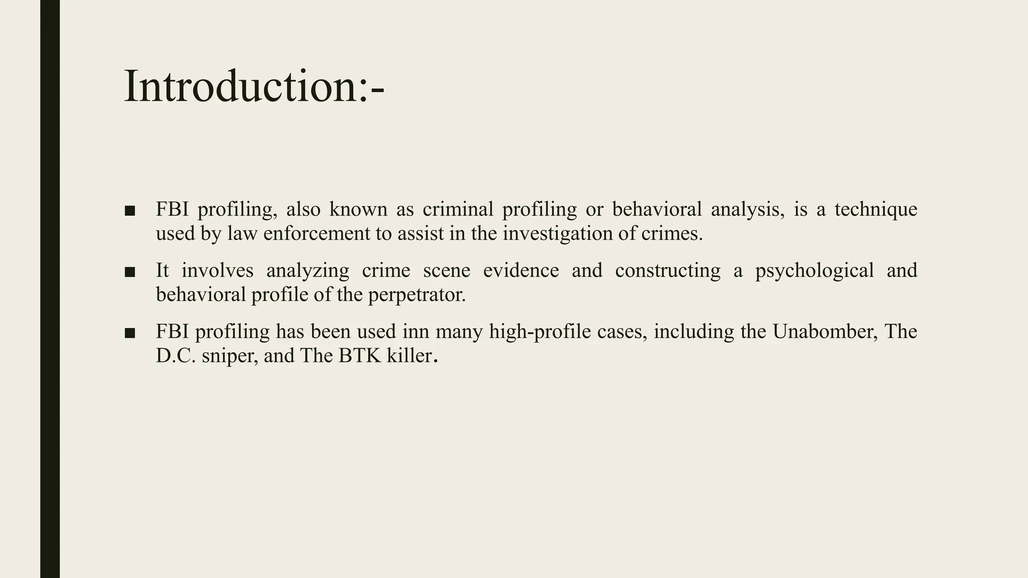 FBI Profiling - Forensic Psychology.pptx