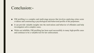 FBI Profiling - Forensic Psychology.pptx