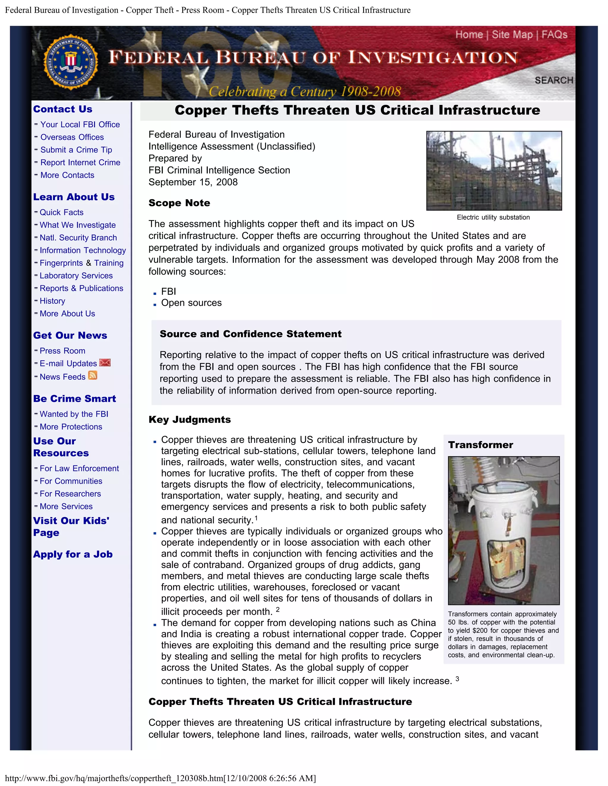 Fbi report for_cooper_theft | PDF | Crime & Harmful Acts to Individuals ...