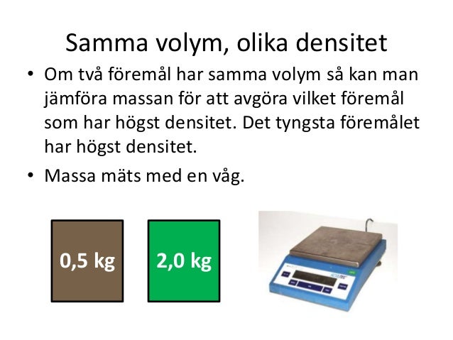 FBK Fysik - Densitet