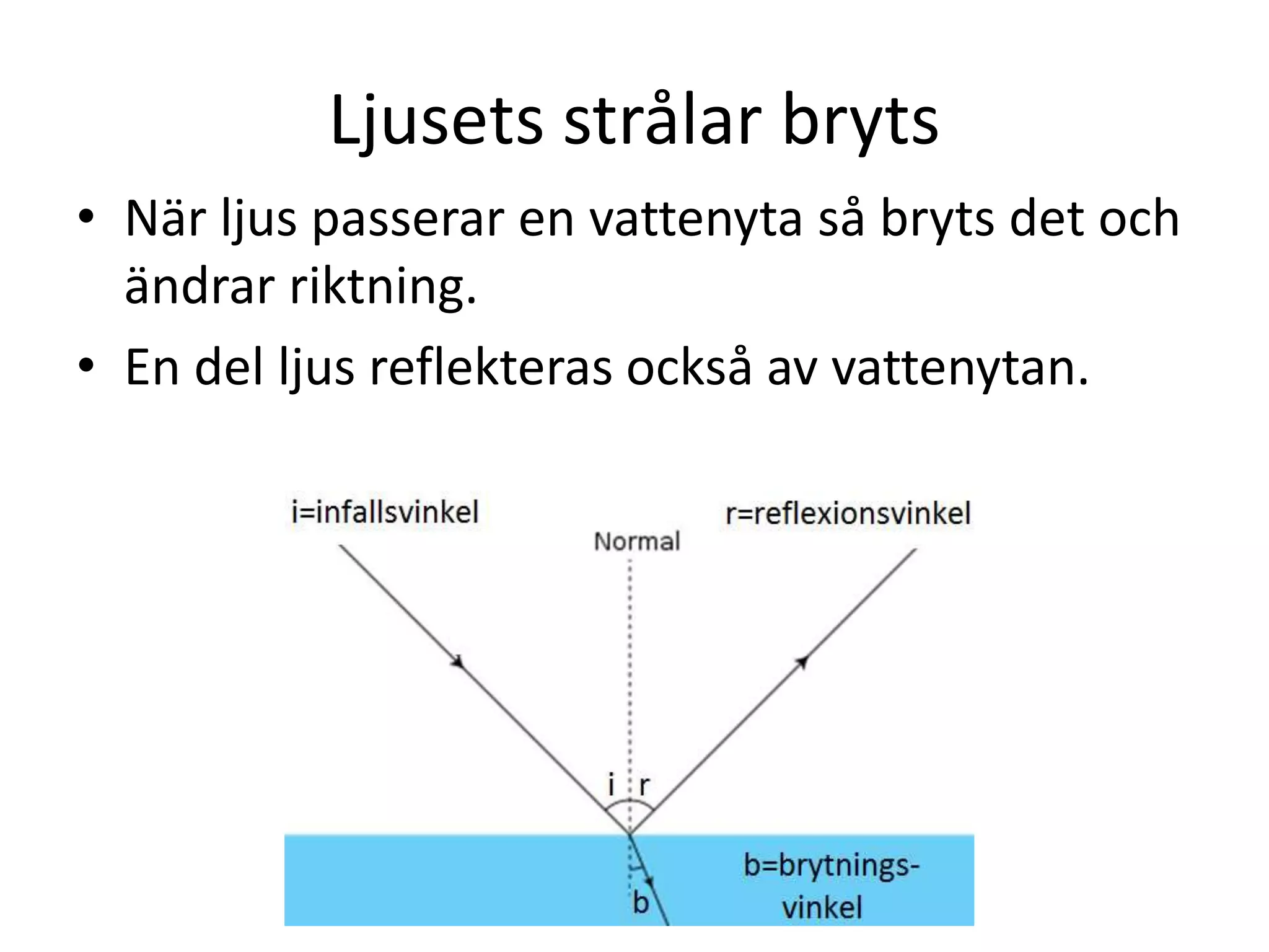 Lena Koinberg | FBK Fysik: Ljus brytning | PPTX