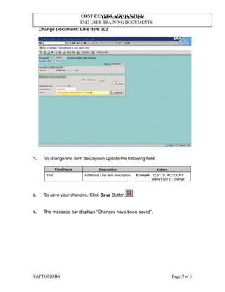 Fbl3 n account line item analysis | DOC