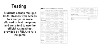 Dade County FBLA computer game & simulation programming | PPT