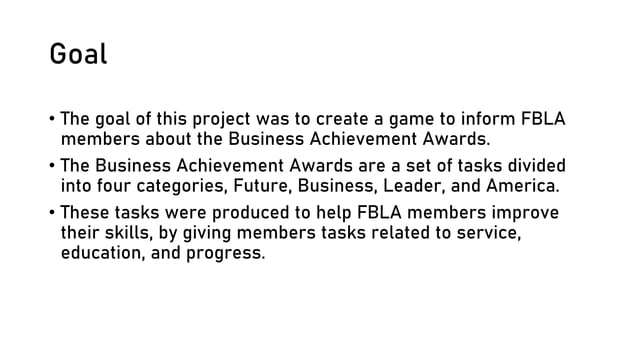 Dade County FBLA computer game & simulation programming | PPT
