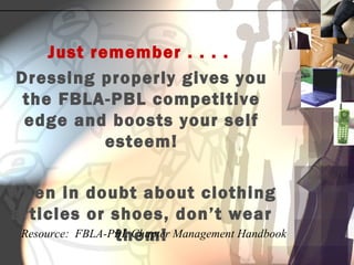 FBLA-PBL Dress Code Tutorial | PPT
