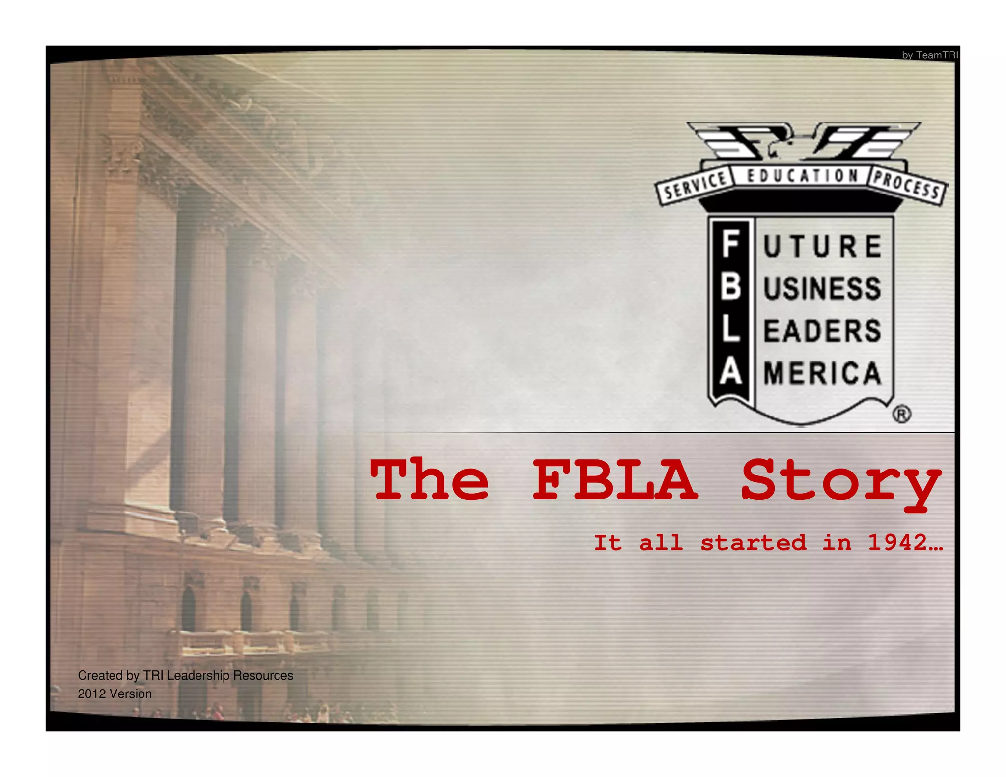 FBLA-PBL History: Celebrating 70 Years! | PDF