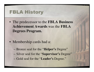 FBLA-PBL History: Celebrating 70 Years! | PDF