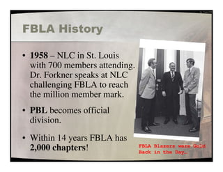 FBLA-PBL History: Celebrating 70 Years! | PDF