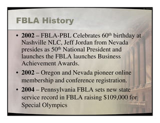 FBLA-PBL History: Celebrating 70 Years! | PDF