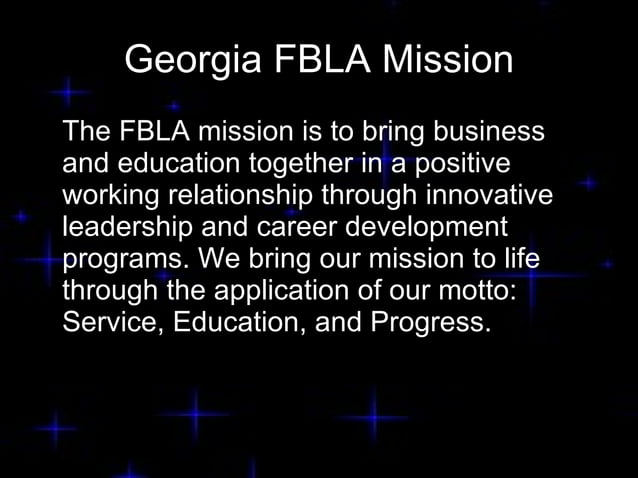 Fbla presentation0910 | PPT