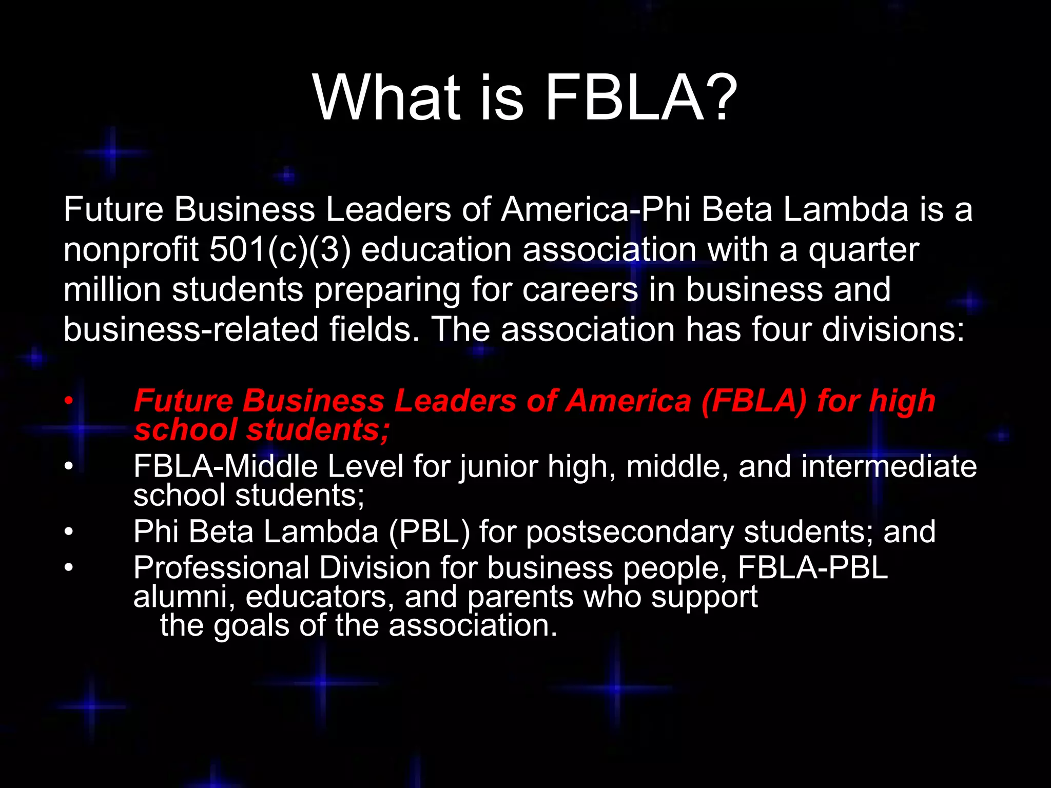 Fbla presentation0910 | PPT