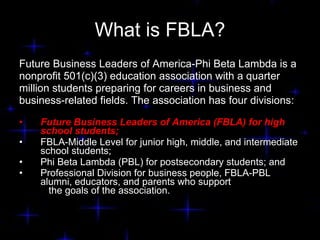 Fbla presentation0910 | PPT