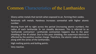 F Block Elements and characteristics of lanthanides.pptx
