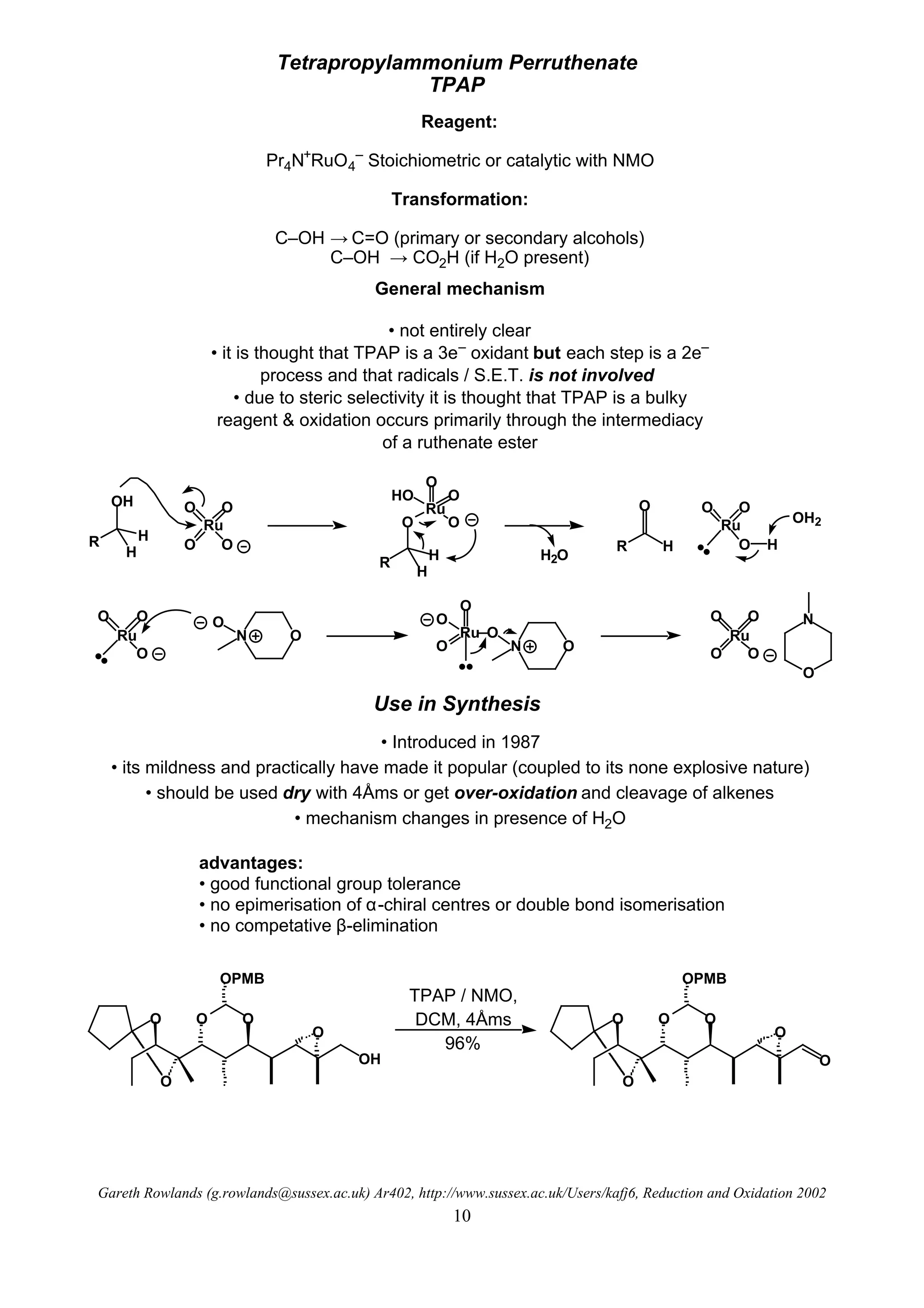 Alcohol oxidation | PDF