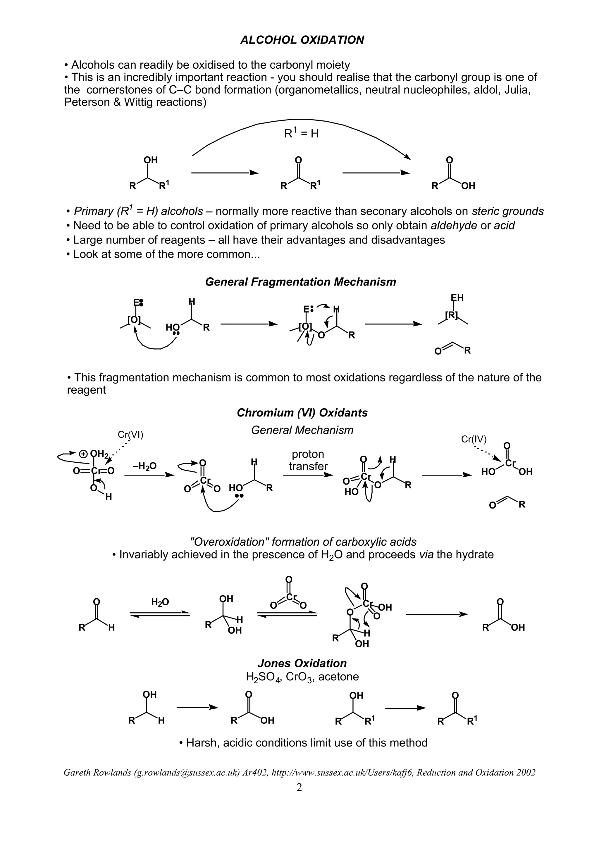 Alcohol oxidation | PDF