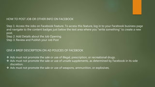 Facebook Marketing Strategies | PPTX