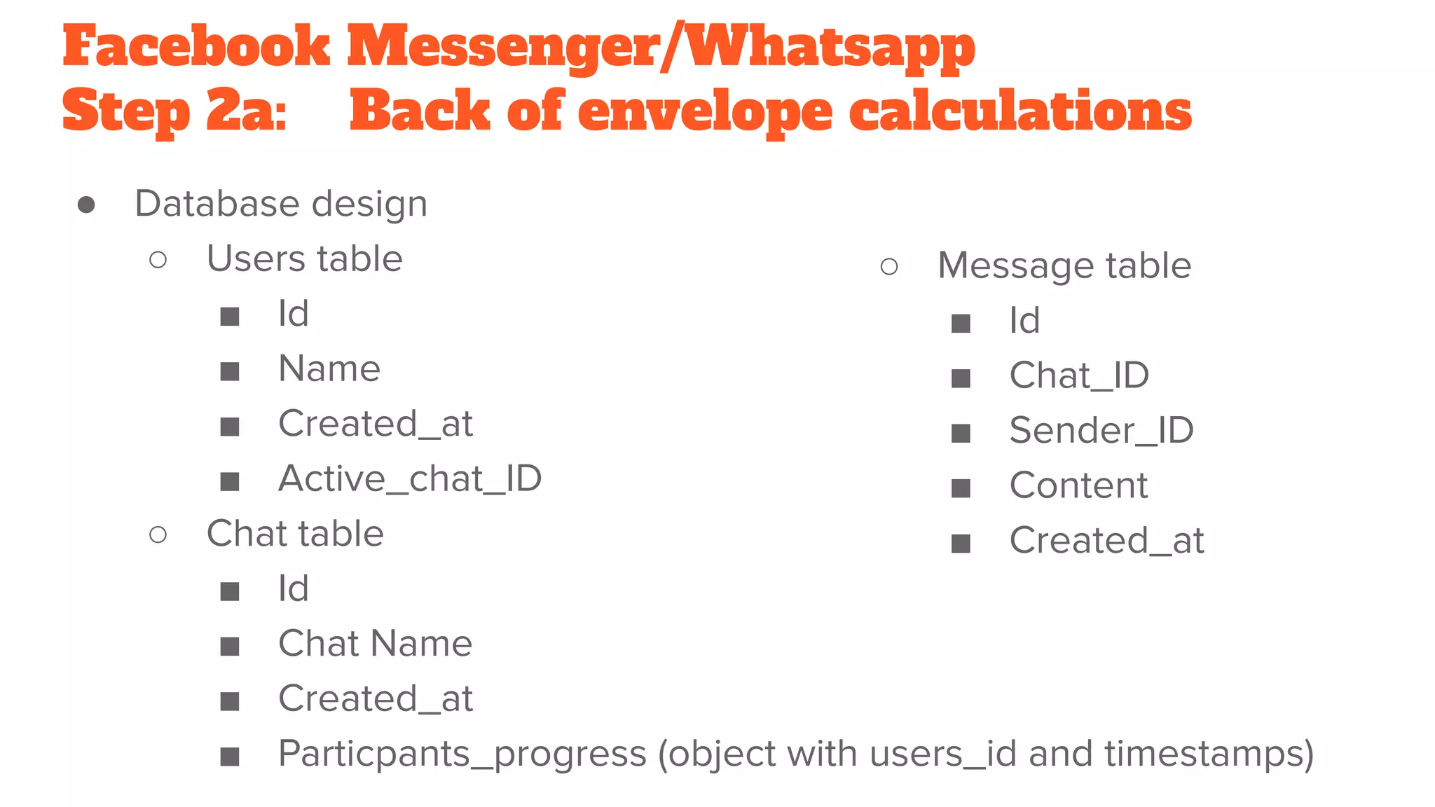 Facebook Messenger/Whatsapp System Design | PDF