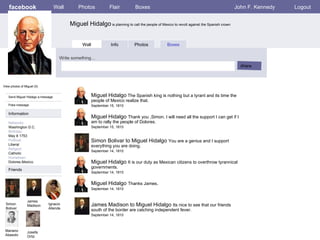 If Miguel Hidalgo had Facebook by Colin | PPT