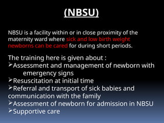 Facilitated newborn care for nursing course | PPTX
