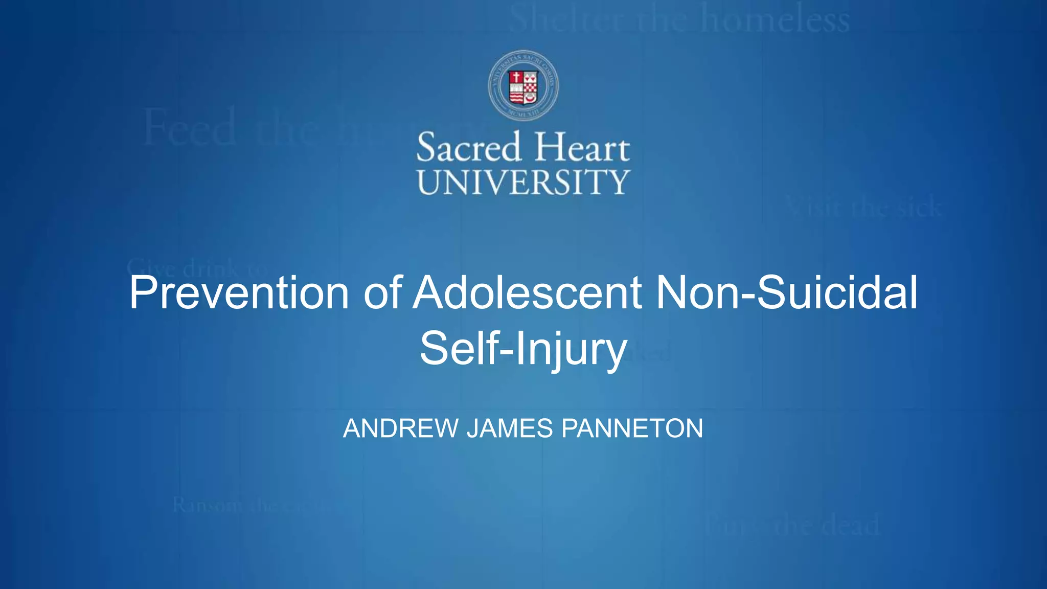 Final%20 submission%20of%20non suicidal%20self-injury%20project | PPT