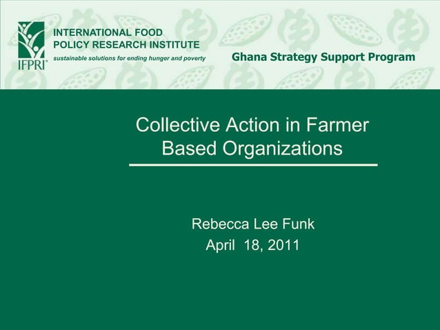 Presentation on Farmer Based Organizations | PPTX
