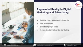 A Comprehensive Guide On Augmented Reality - Mobile App Development | PPTX