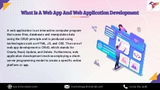 A guide to web application development