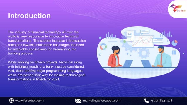 Top 5 programming languages for fintech | PPTX