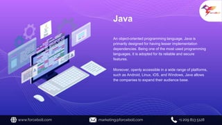 Top 5 programming languages for fintech | PPTX