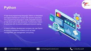 Top 5 programming languages for fintech | PPTX