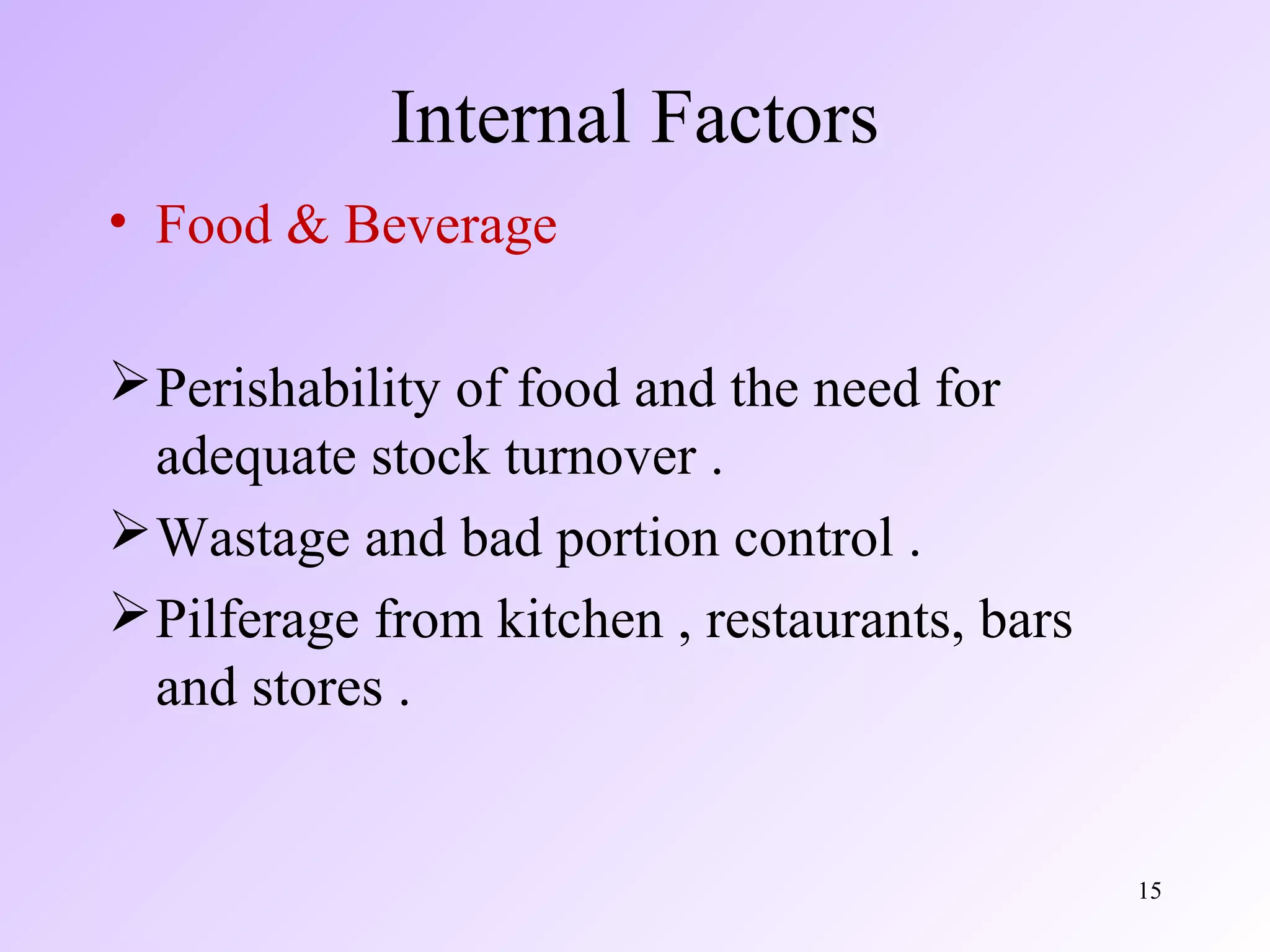 Food & Beverage Management | PPT