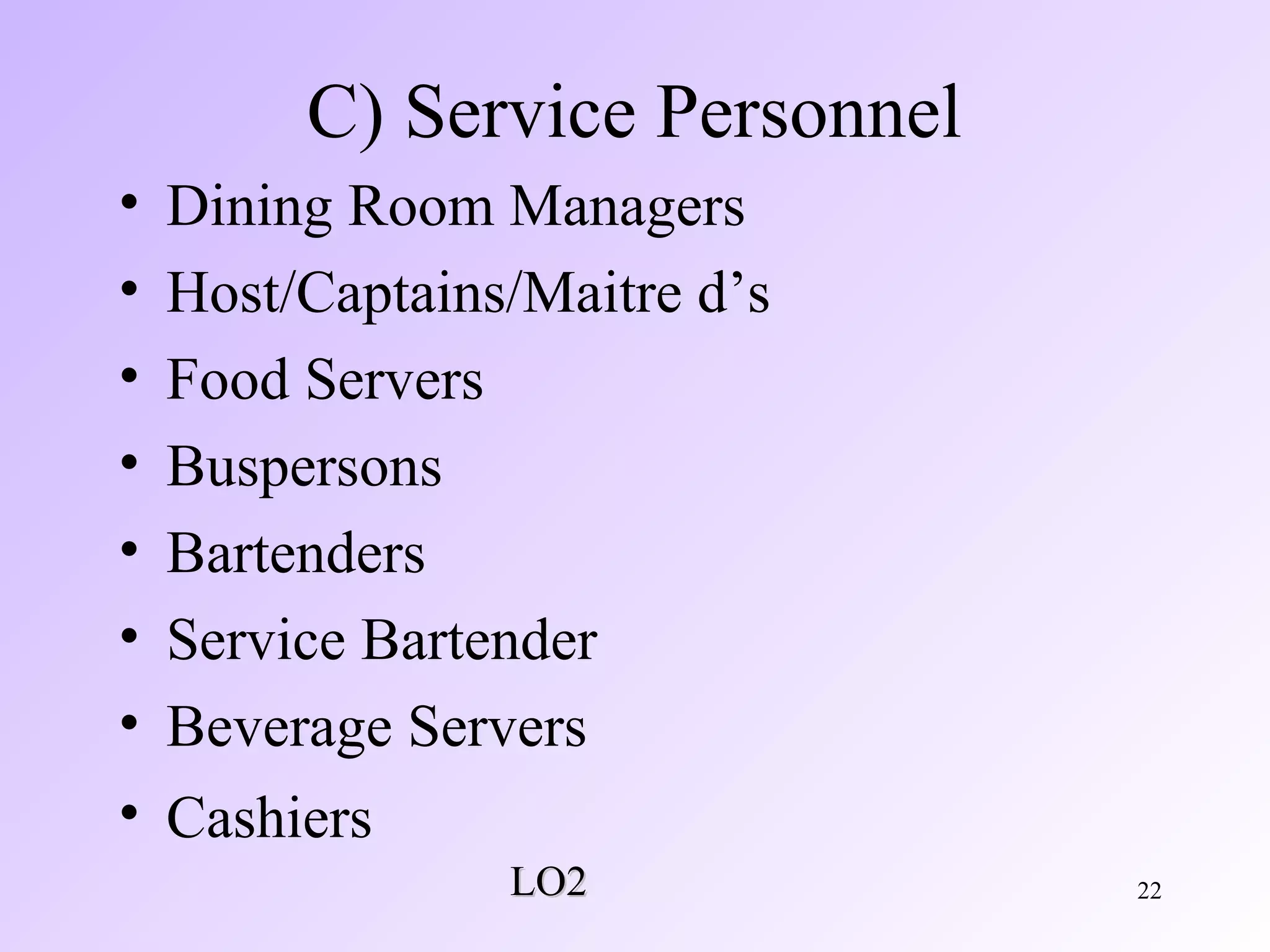 Food & Beverage Management | PPT