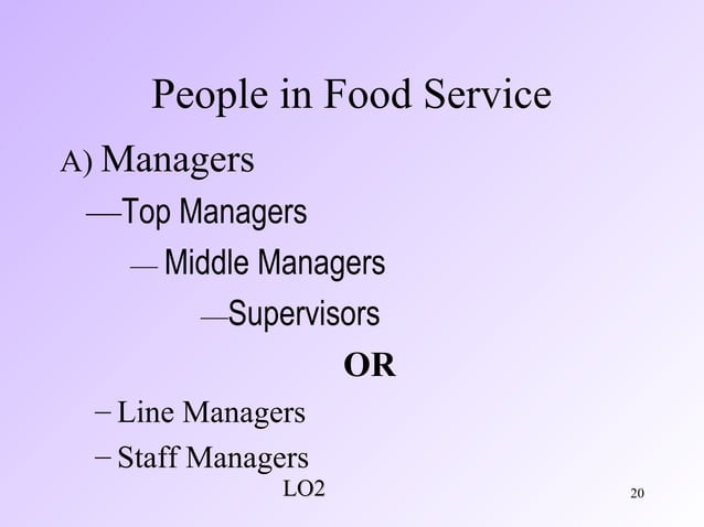 Food & Beverage Management | PPT