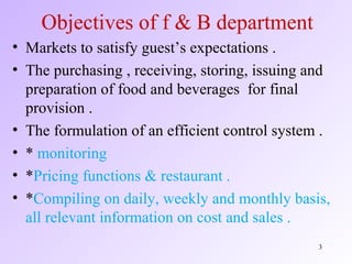 Food & Beverage Management | PPT