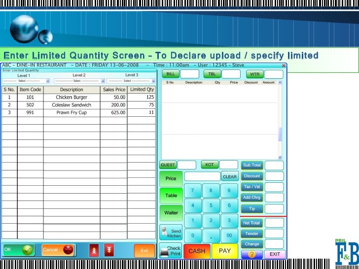 F&b presentation 1.1