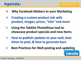 Fb product showcase slides | PDF | Social Networking | Internet