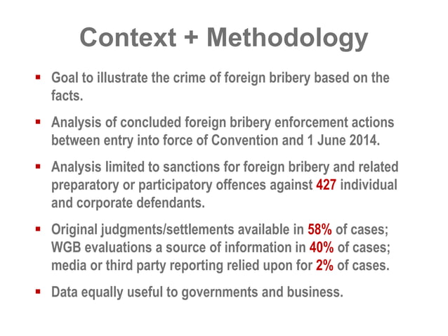 OECD Foreign Bribery Report - Key Findings | PPTX | Debated Sensitive ...