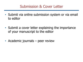 Publishing a Journal Article: The Why and the How | PPT