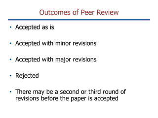 Publishing a Journal Article: The Why and the How | PPT