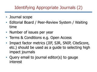 Publishing a Journal Article: The Why and the How | PPT