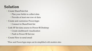 Automating Business Process with PowerApps and Power BI | PPTX