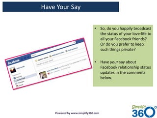 FB Relationship Status | PPT