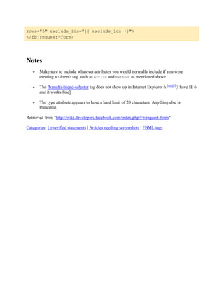 Fb request form guide | PDF