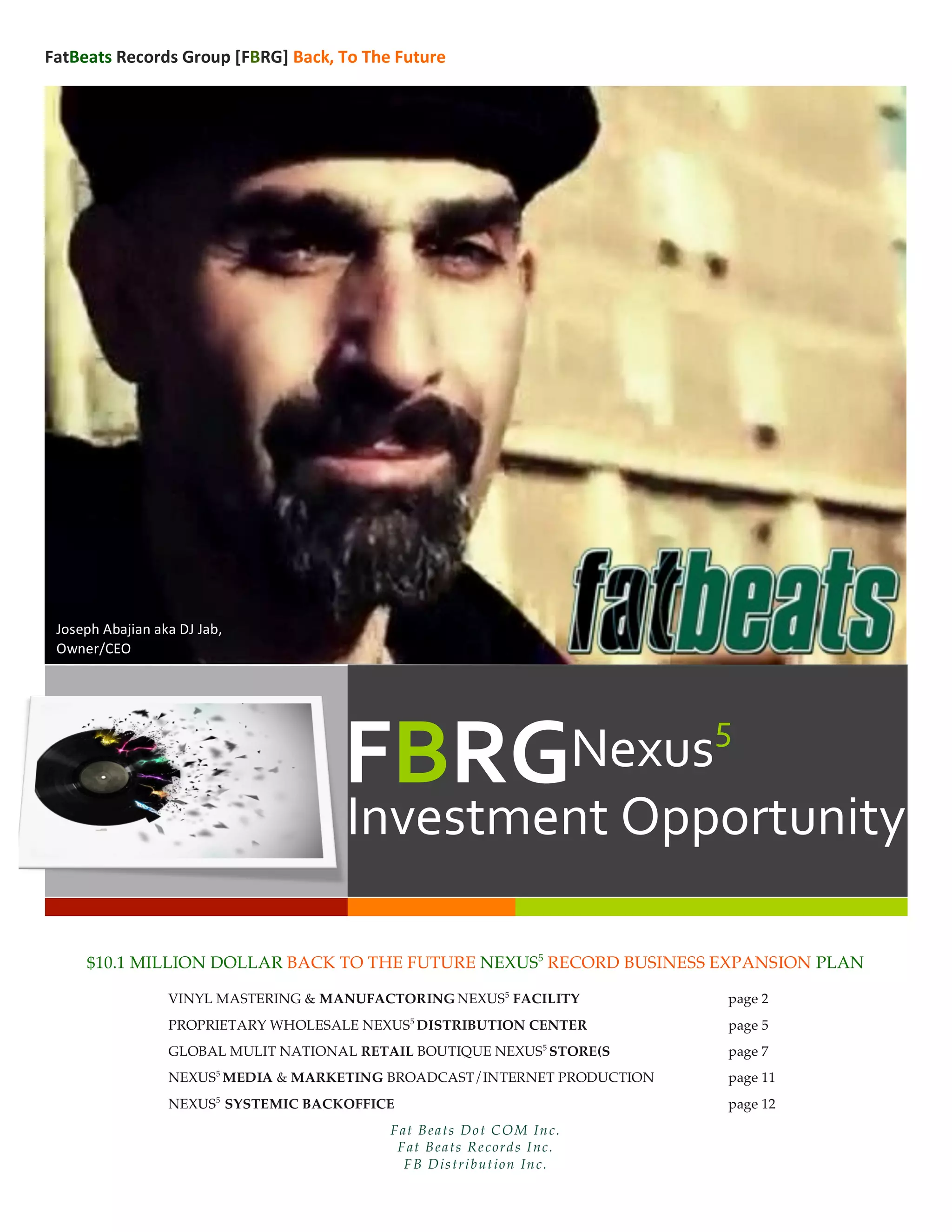 Fat Beats Record Group: Executive Overview | PDF