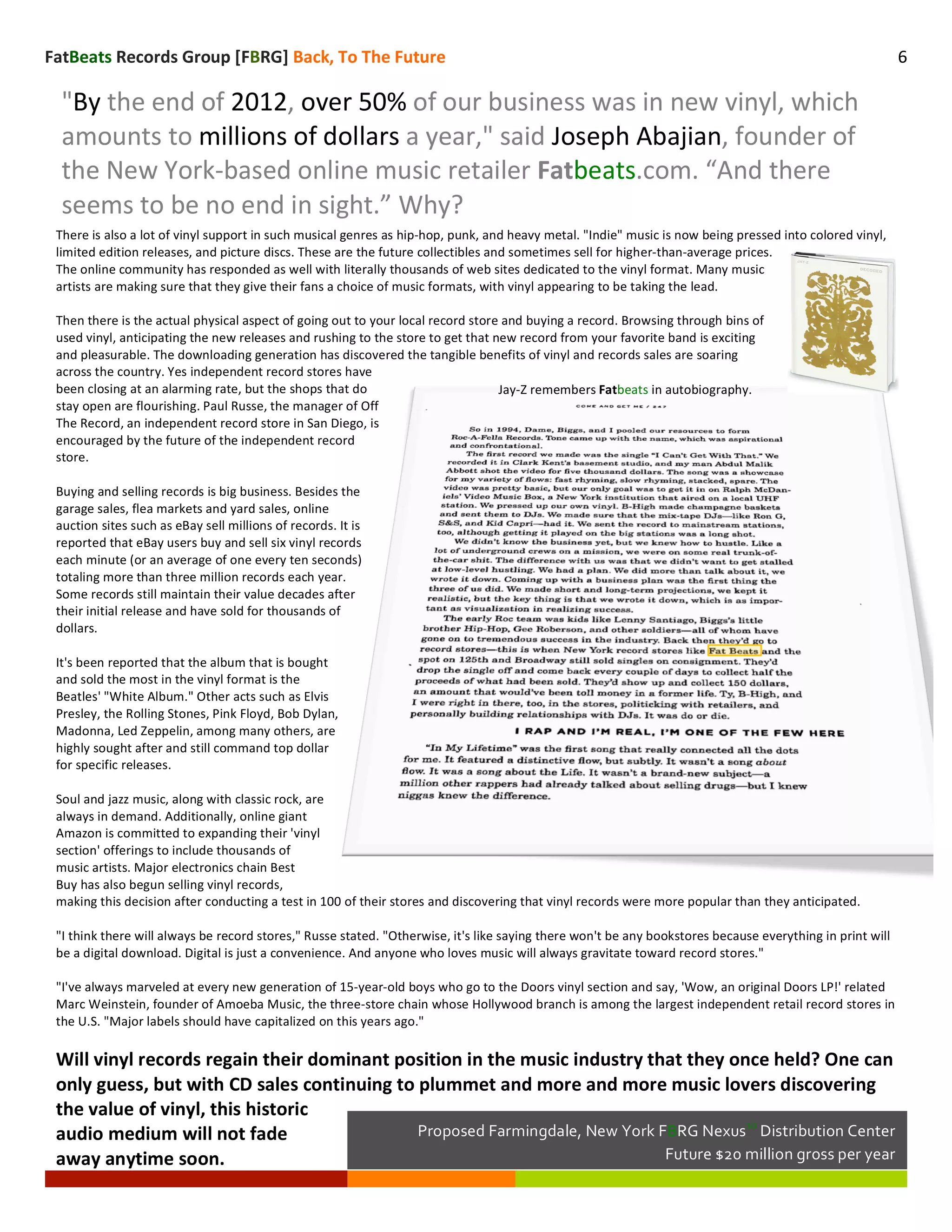 Fat Beats Record Group: Executive Overview | PDF