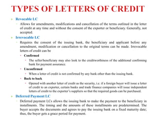 Letter of Credit | PPTX