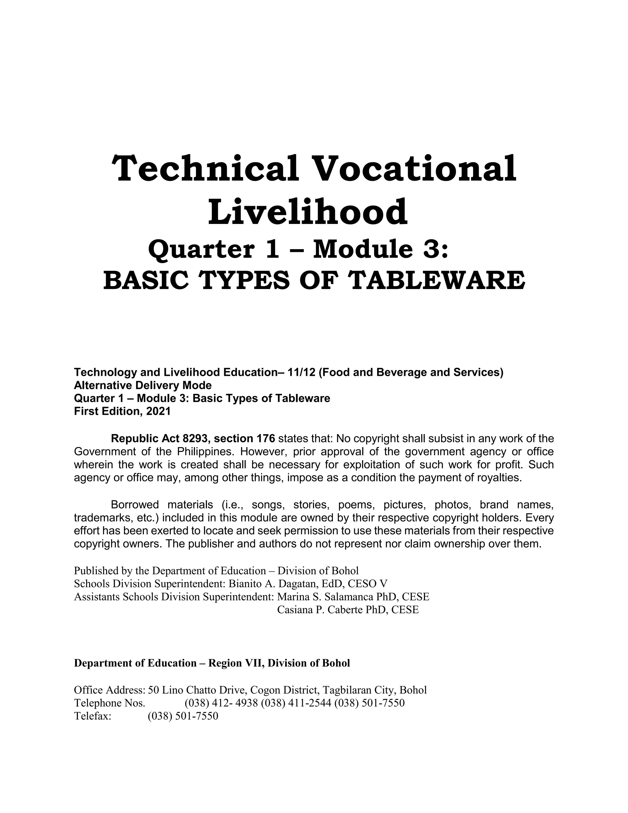 FBS-week-3 Basic Types of Tableware.docx