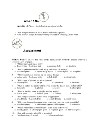 FBS-week-3 Basic Types of Tableware.docx