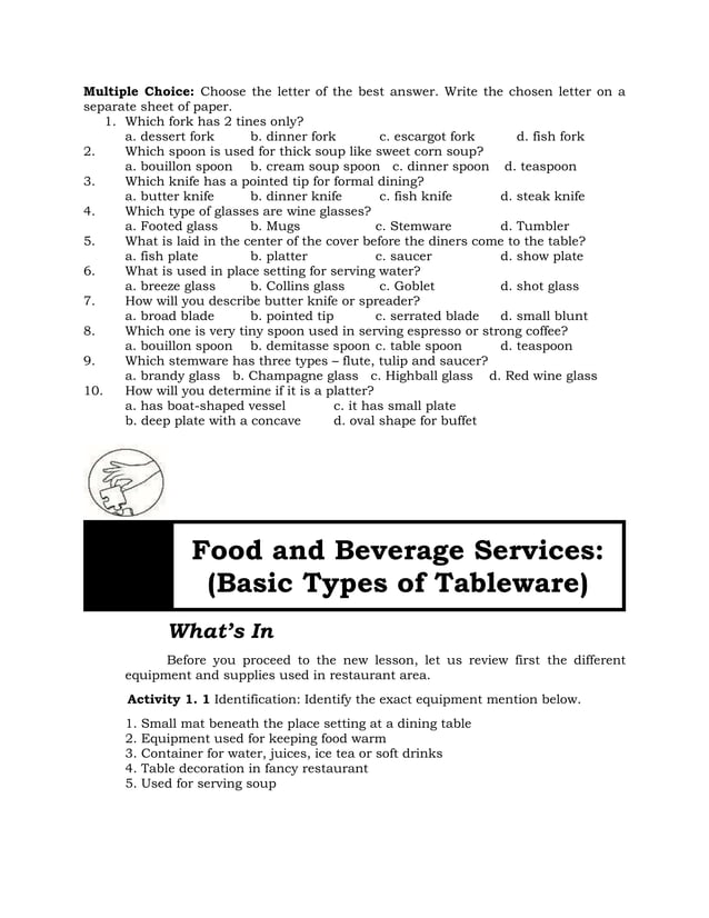 FBS-week-3 Basic Types of Tableware.docx